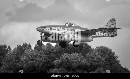 Messerschmitt Me 262, arriving at RAF Fairford for the Royal ...