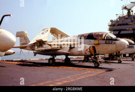 Grumman EA-6B Prowler on aircraft carrier deck Stock Photo - Alamy