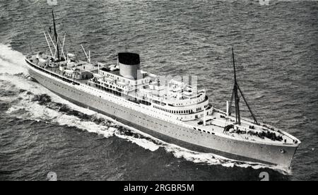 RMS Pretoria Castle of the Union Castle Line in service between Britain ...