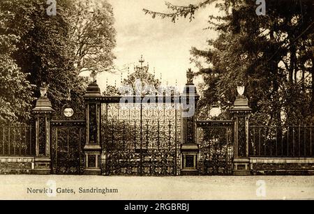 The Norwich Gates, Sandringham, Norfolk Stock Photo - Alamy