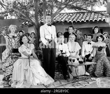 Fred Keating, Francisco Flores del Campo, Blanca Vischer, on-set of the ...