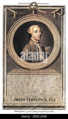 JOHN HANCOCK (1737 - 1793), American businessman and statesman, first ...