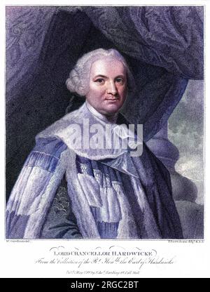 PHILIP YORKE, first earl of HARDWICKE statesman, lord chancellor Stock ...