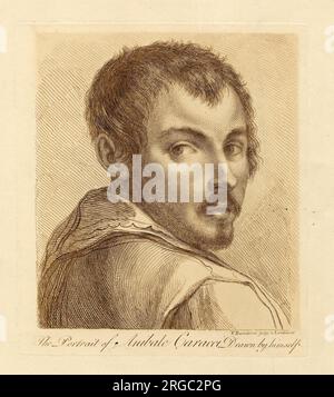 The Portrait of Anibale Caracci drawn by Himself by Francesco ...