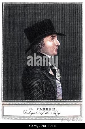 RICHARD PARKER leader of naval mutiny at the Nore, for which he was of ...