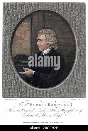 ROBERT ROBINSON independent churchman of Cambridge Stock Photo - Alamy