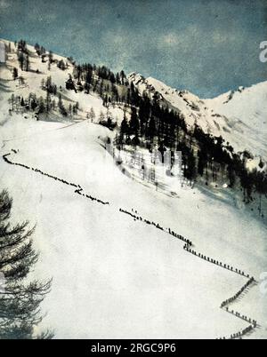 Italian alpine troops during World War One 1917 Stock Photo - Alamy