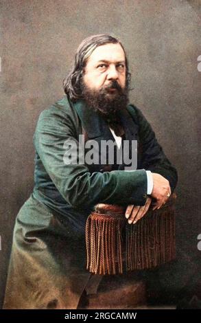 Portrait of Théophile Gautier (1811-1872), writer, Du Seigneur, Jehan ...