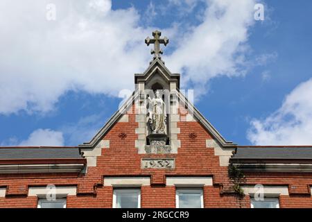 Architectural detail of The Mater Infirmorum Hospital complex on the ...