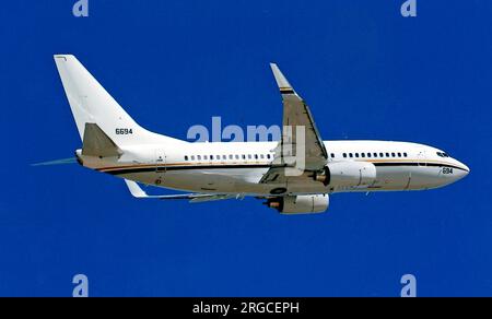 166694, a Boeing C-40A Clipper of the United States Navy, at Prestwick ...