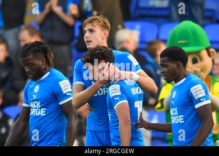 Joel Randall (14 Peterborough United) celebrates after scoring team's ...