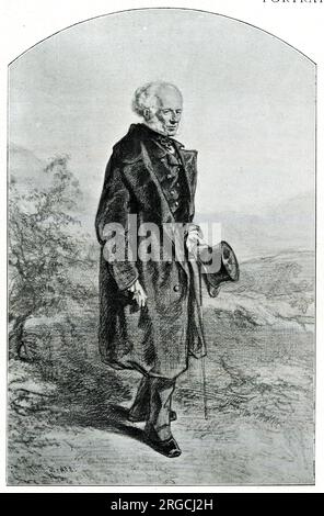 JEAN-BAPTISTE ISABEY French artist, with his daughter and their dog ...
