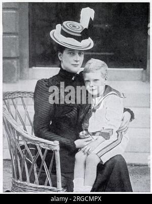 Queen Alexandra with her Grandchildren Stock Photo - Alamy