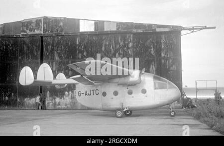 Miles M.57 Aerovan 4 G-AJTC (msn 6414), at the Miles flight test centre ...