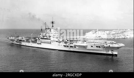 Royal Navy - HMS Formidable 67, an Illustrious-class aircraft carrier in February 1946 Stock ...