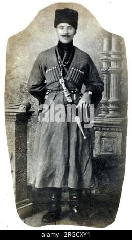 Full length Portrait of Ottoman Turkish Officer in Ottoman Army. c19th ...