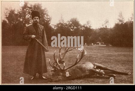 Tsar Nicholas II in his hunting Lodge, 1894 Stock Photo - Alamy
