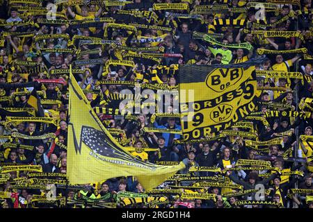 DORTMUND - Borussia Dortmund supporters during the friendly match ...
