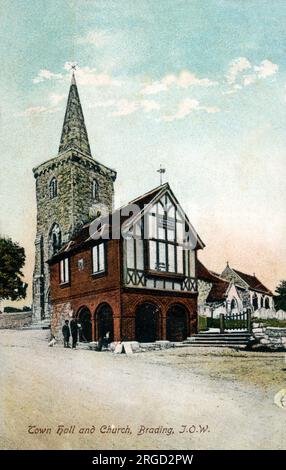 Old Town Hall, Brading, Isle of Wight, Hampshire, England Stock Photo ...