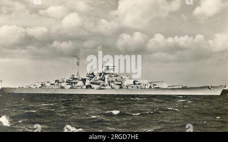 Bismarck, German battleship, WW2 Stock Photo - Alamy