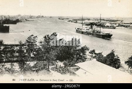 Entrance to the Suez Canal - Port Said, Egypt Stock Photo - Alamy