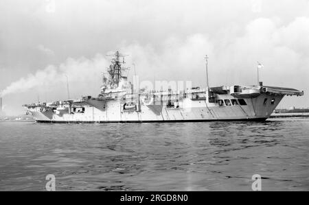 Royal Navy - HMS Hermes R12, a Centaur-class aircraft carrier modified ...