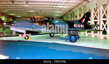 Royal Air Force - A Supermarine Swift F Mk.3 on the Engine-running de ...