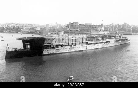 HMS Furious 47 aircraft carrier, a modified Courageous-class ...