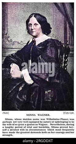 Christine Wilhelmine 'Minna' Wagner (nee Planer) (? - 1866) actress, first wife of Richard W ...