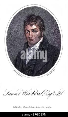 SAMUEL WHITBREAD Brewer and statesman Stock Photo - Alamy