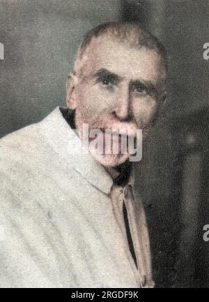 Emile Roux (1853-1933). Historical engraving of the French physician ...