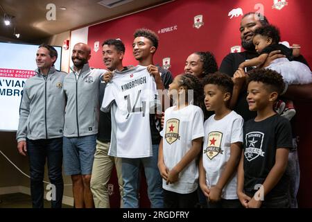 Sacramento, CA, USA. 8th Aug, 2023. 13-year old soccer phenom, Davian ...