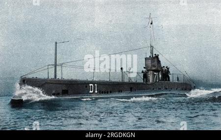 H.M.S. D1 submarine Stock Photo - Alamy