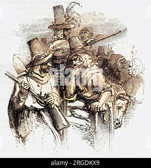 The Rebecca Riots - 1843 Stock Photo - Alamy