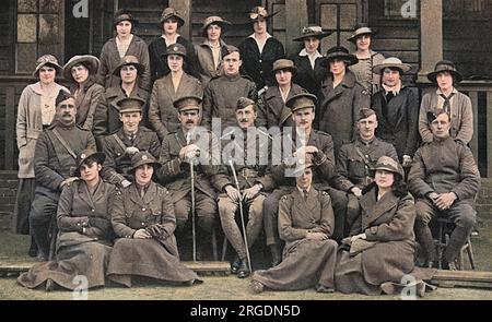 Staff & female motor drivers of Balloon Training Depot, RFC Stock Photo ...