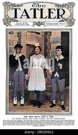 George Robey, Violet Loraine and Alfred Lester, music hall entertainers ...