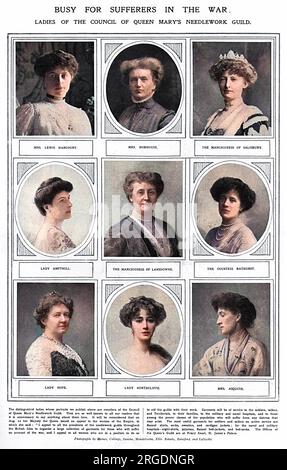 Ladies of the Council of Queen Mary's Needlework Guild Stock Photo - Alamy