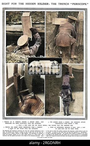 The trench periscope, WW1 Stock Photo - Alamy