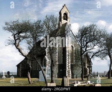 The ruins of St. Mary's Church, Little Chart, Kent Stock Photo - Alamy