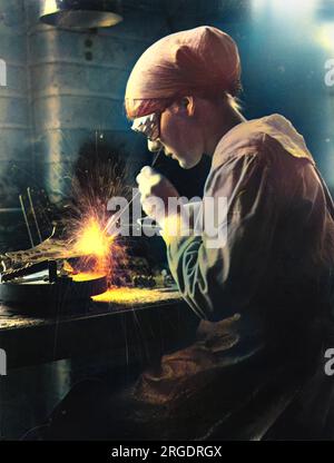 Women welders in World War II, circa 1940's Stock Photo - Alamy