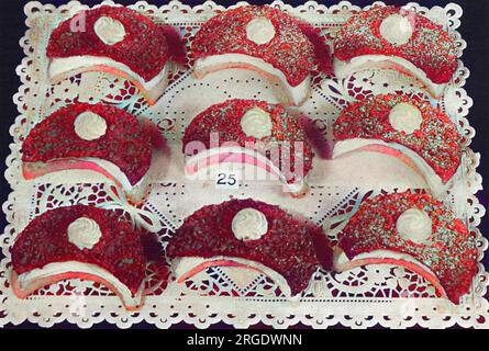 Danish Pastry Specialties, Filbert Cream Crescents Stock Photo - Alamy