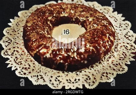 Danish Pastry Specialties, Black Walnut Ring Stock Photo - Alamy