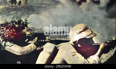 Chinese soldiers of the Yunnan army open fire on Japanese troops ...
