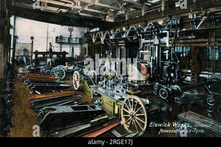 Newcastle-Upon-Tyne Elswick Works early 1900s Stock Photo - Alamy