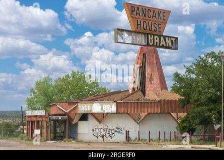 Abandoned Pancake House in Houck, Arizona, part of the Fort Courage ...