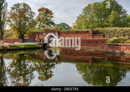 View of fortress citadel of Pillau in Baltiysk. Kaliningrad region ...