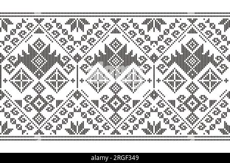 Yakan weaving inspired vector seamless pattern - Filipino tapestry ...