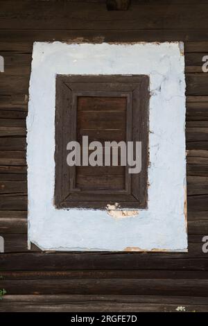 Traditional wooden housing style, Sumiac, Brezno District, Slovakia ...
