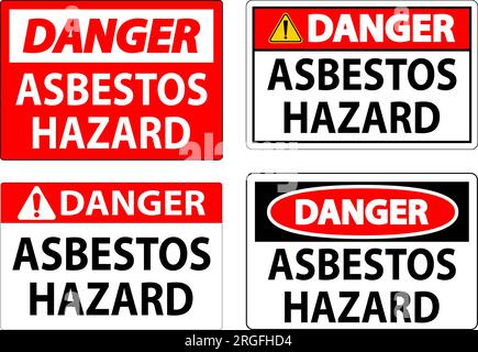 Asbestos Danger Signs Asbestos Hazard Area Authorized Personnel Only ...