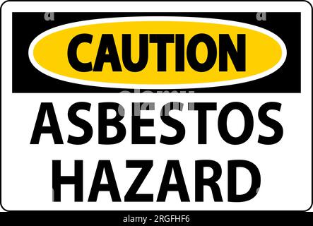 Asbestos Caution Signs Asbestos Hazard Area Authorized Personnel Only ...
